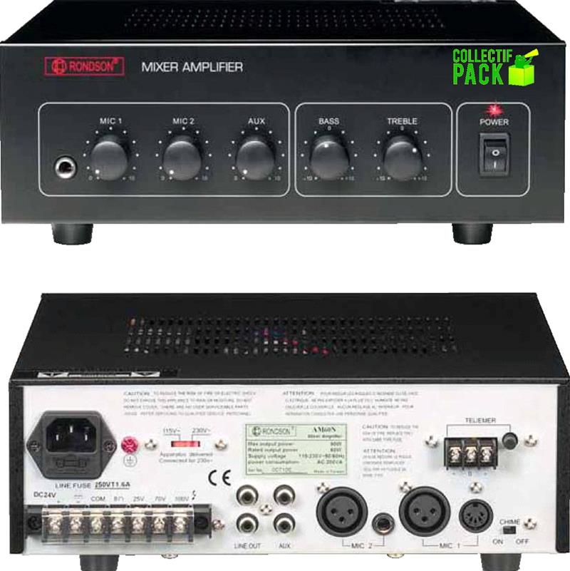 Amplificateur préampli 20 Watts - 100 V - AM 20N RONDSON