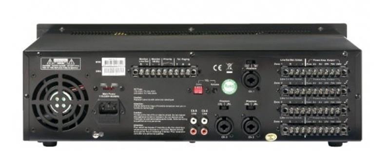 Amplificateur préampli 4 X 120 Watts - 100 V - MA 4120 RONDSON